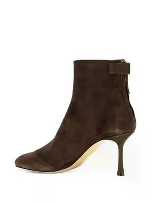 FRANCESCO RUSSO Suede Ankle Boots - Brown