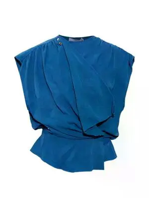IRO PARIS Phanny Draped Blouse - Blue
