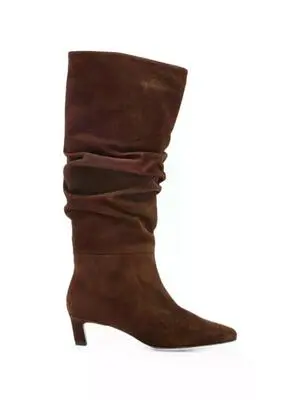 ALOHAS Kalila Slouchy Suede Boots - Brown