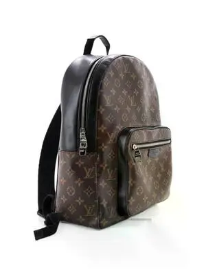 LOUIS VUITTON Josh Macassar Monogram Canvas Backpack - Black