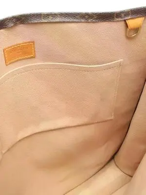 LOUIS VUITTON Monogram Canvas Sac Plat Tote Bag - Brown