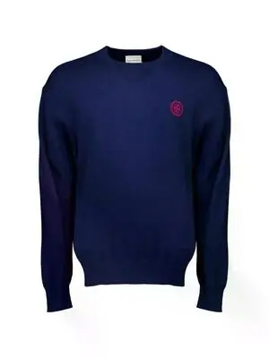 Drole De Monsieur Logo-embroidered V-insert Sweater