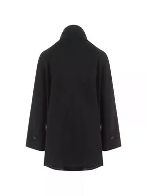 Tagliatore Leila High-neck Wool Cape Jacket