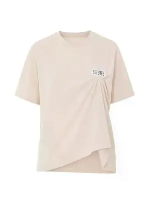 MAISON MARGIELA Numeric Logo Draped T-shirt