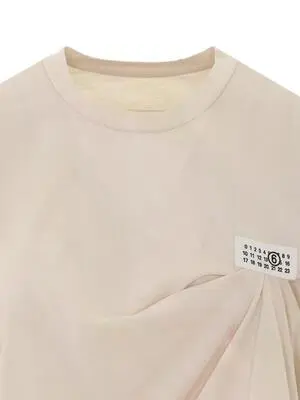 MAISON MARGIELA Numeric Logo Draped T-shirt