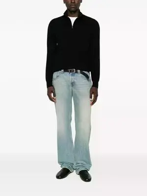 Eric Bompard Half-zip Sweater - Black