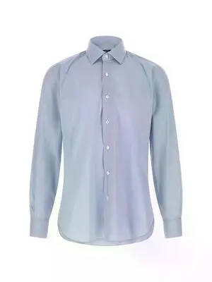 BARBA NAPOLI Poplin Classic-collar Shirt