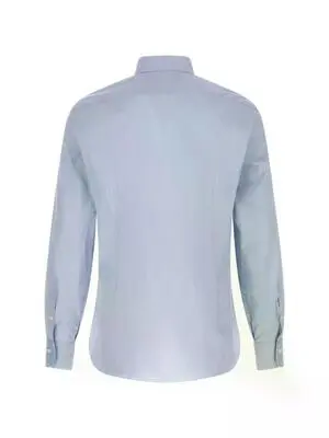 BARBA NAPOLI Poplin Classic-collar Shirt