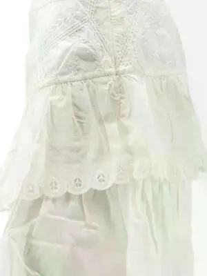 SCARLETT POPPIES Sovena Embroidered Ruffled Skirt