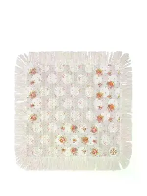 Tory Burch Polka-dot Floral Patchwork Neckerchief