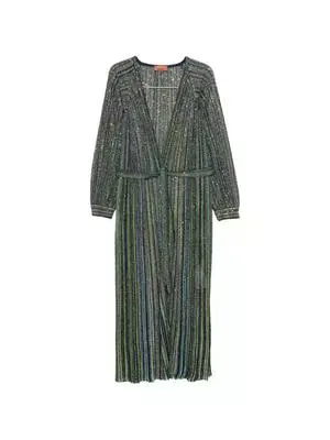 Missoni Sequin-embellished Striped Cardigan - Blue