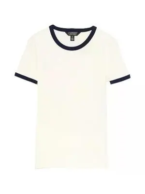 Ralph Lauren Contrast-trim T-shirt - Neutrals