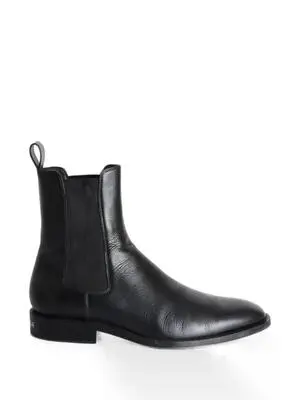 Balenciaga Midnight Chelsea Leather Boots - Black