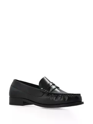 ALOHAS Rivet Leather Loafers - Black