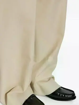 ALOHAS Rivet Leather Loafers