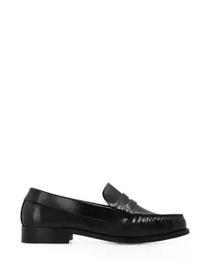ALOHAS Rivet Leather Loafers - Black