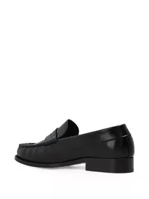 ALOHAS Rivet Leather Loafers
