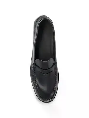ALOHAS Rivet Leather Loafers