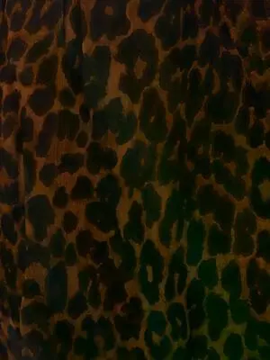 MES DEMOISELLES Leopard Print Tiered Maxi Skirt - Brown