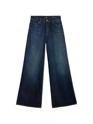 7 For All Mankind Wide-leg Jeans - Blue