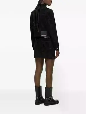 Karl Lagerfeld Velvet Denim Mini Skirt