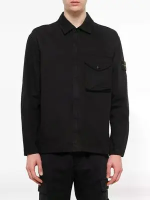 Stone Island Patch-pocket Compass-badge Shirt
