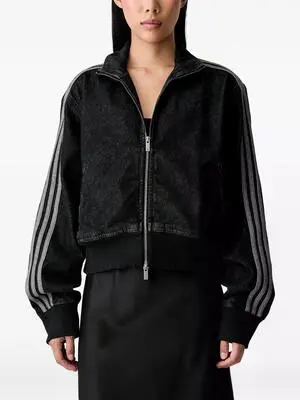 Adidas Side-stripe Denim Jacket - Black