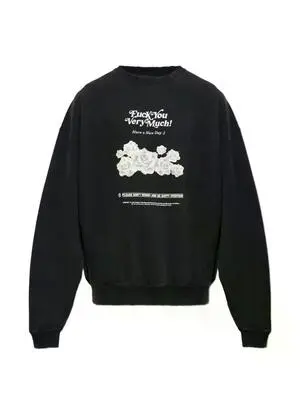 Vetements Graphic-print Sweatshirt - Black