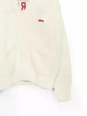 ICECREAM Logo-embroidered V-neck Cardigan