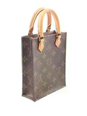 LOUIS VUITTON 2020 Monogram Petit Sac Plat Satchel