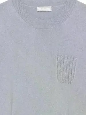 Peserico Crew Neck Embellished Sweater