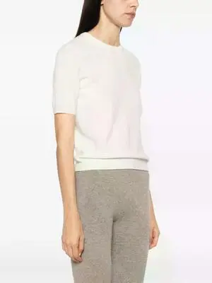 Eric Bompard Cashmere Short-sleeve Crew-neck Top