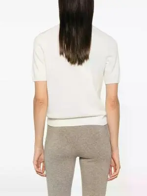 Eric Bompard Cashmere Short-sleeve Crew-neck Top