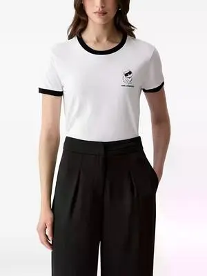 Karl Lagerfeld Ikon Regular-fit T-shirt With Choupette Print - White