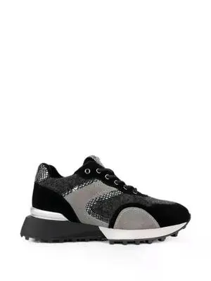 LINDA BAUMANN Panelled Sneakers - Black