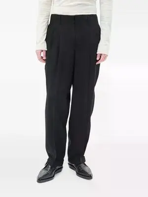 ANN DEMEULEMEESTER Agdar Pleated Tapered Trousers