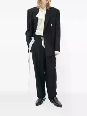 ANN DEMEULEMEESTER Agdar Pleated Tapered Trousers