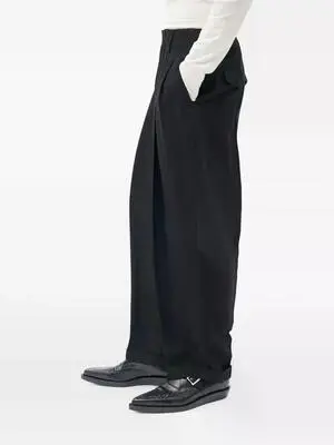 ANN DEMEULEMEESTER Agdar Pleated Tapered Trousers