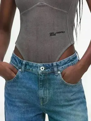 Karl Lagerfeld Mid-rise Barrel Seamed Jeans