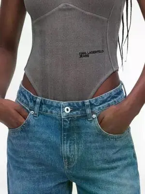 Karl Lagerfeld Mid-rise Barrel Seamed Jeans