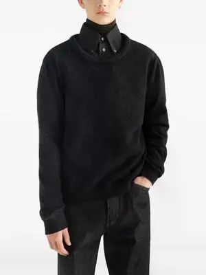 LEMAIRE Crew Neck Alpaca Wool Blend Sweater