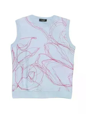 Fabiana Filippi Graphic Print Sleeveless Top