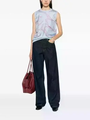 Fabiana Filippi Graphic Print Sleeveless Top
