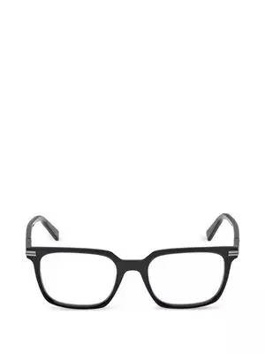 Zegna Square-frame Glasses - Black