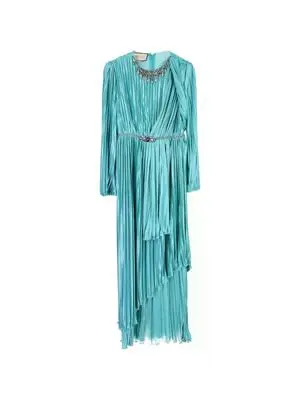 Gucci Crystal-embellished Pleated Dress