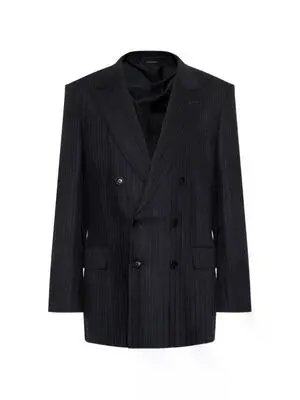 TOM FORD Double-breasted Pinstripe Blazer