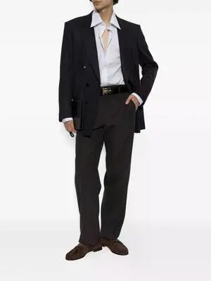 TOM FORD Double-breasted Pinstripe Blazer