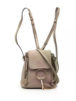 Chloé 2017 Mini Calfskin And Suede Faye Backpack