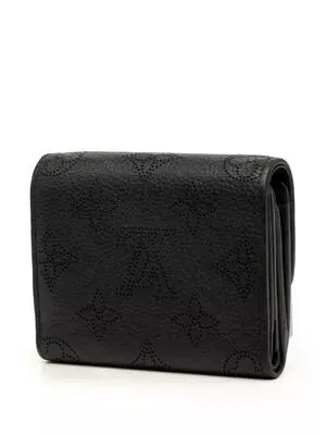 LOUIS VUITTON 2019 Monogram Mahina Iris Xs Small Wallets - Black