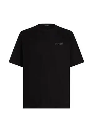 Karl Lagerfeld Rue St-guillaume Relaxed T-shirt - Black